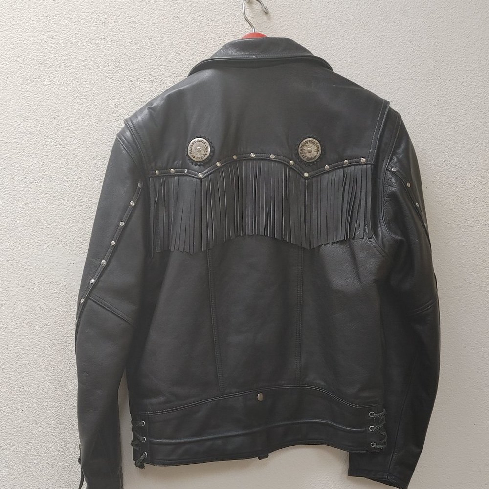 Harley Davidson Men’s Border Hawk Leather Jacket Medi… - Gem